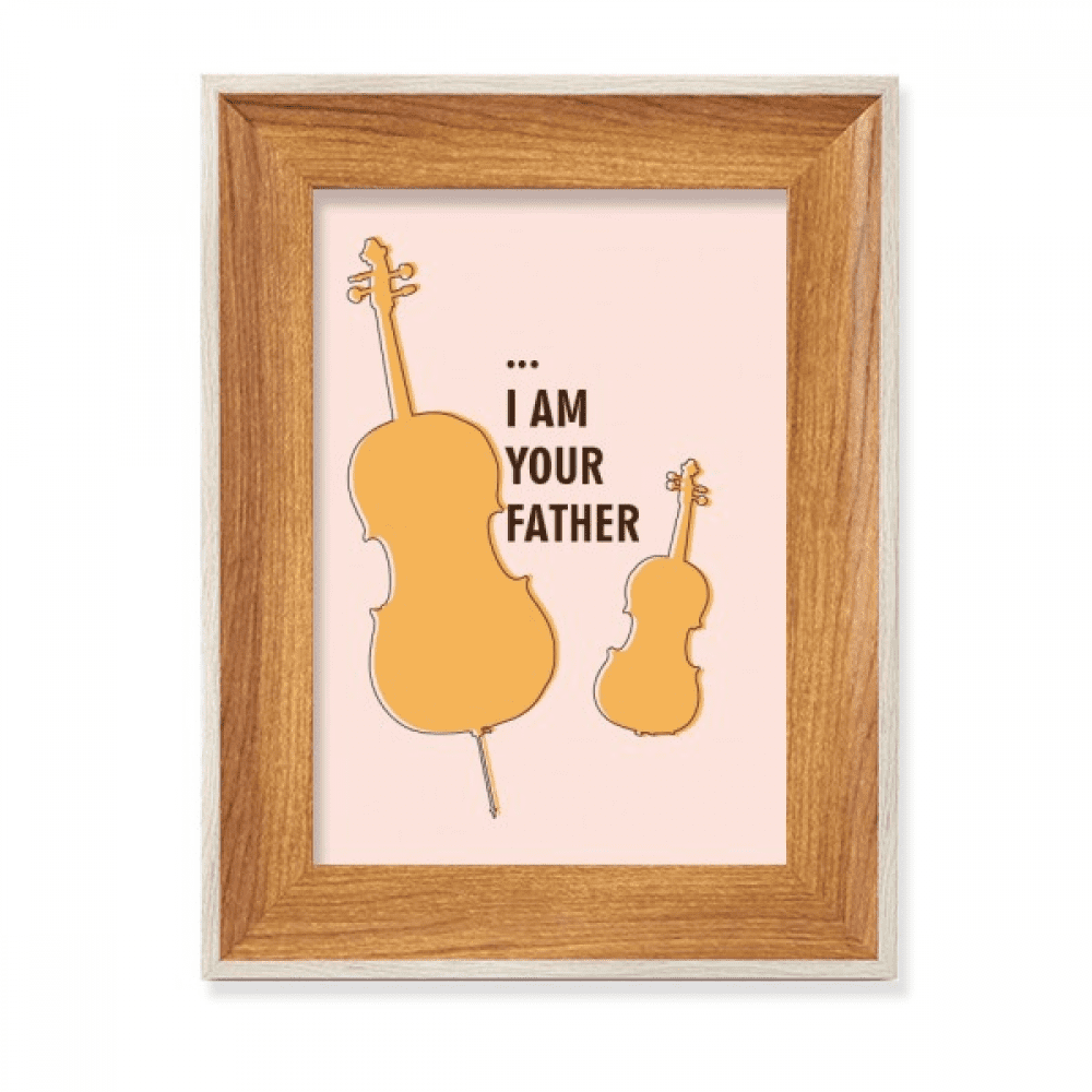 Cello Music Father Desktop Wooden Photo Frame Display Picture Art ...