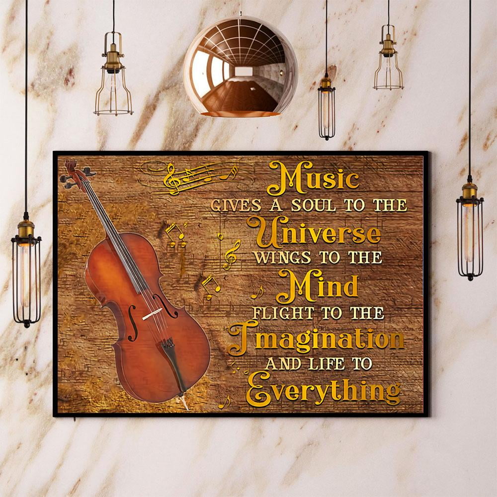 Cello Music Gives Life To Everything Paper Poster No Frame Matte Wall ...