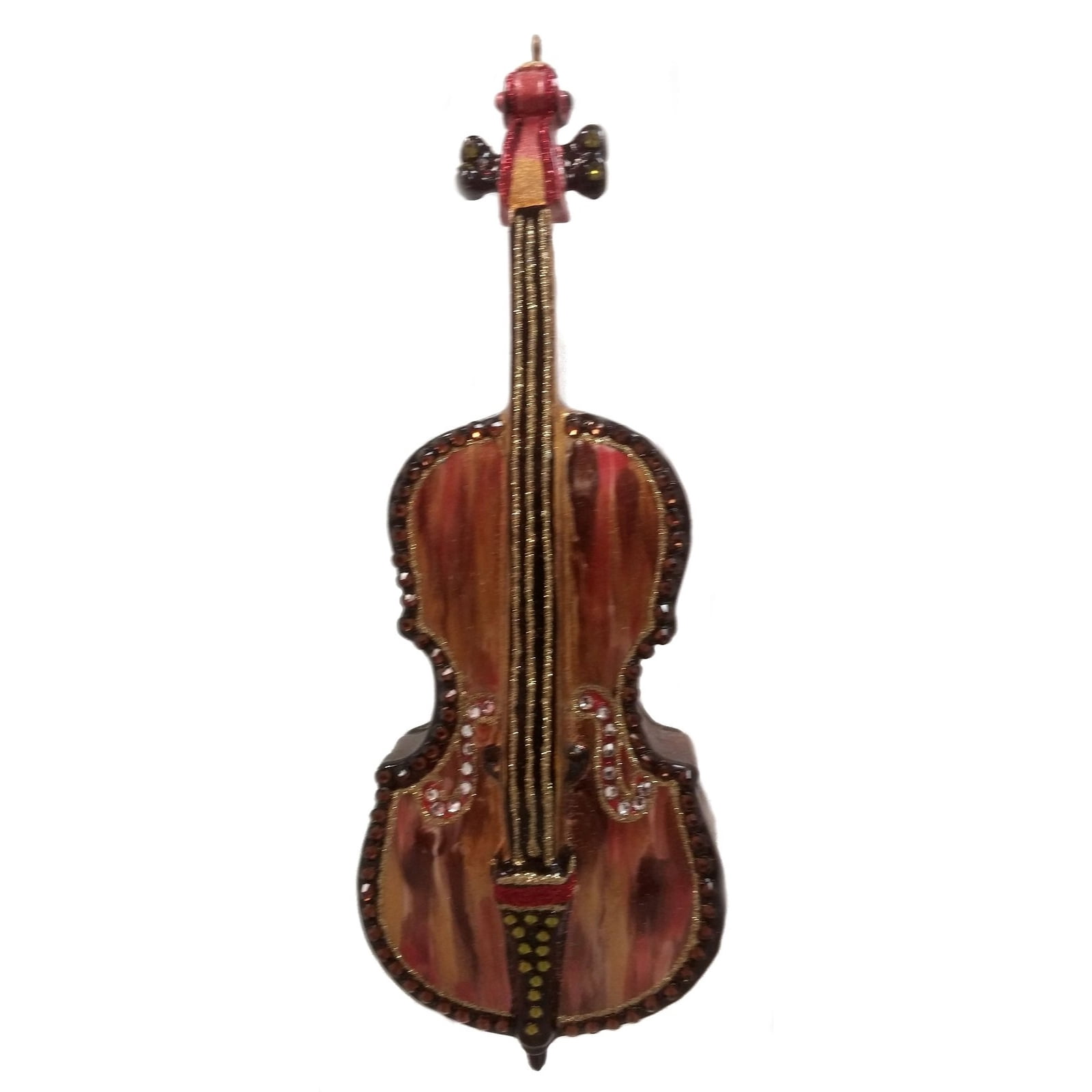 Cello Orchestra Instrument Polish Blown Glass Christmas Ornament ...