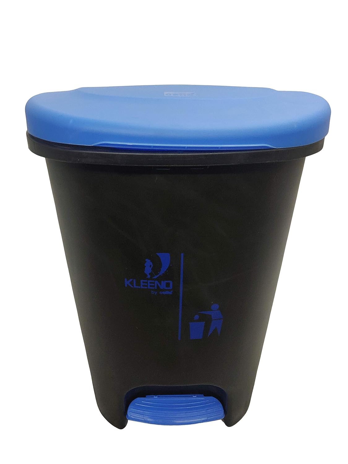 Cello Plastic StepOn Pedal Garbage Dustbin 50 Ltr BlackBlue - Walmart.com