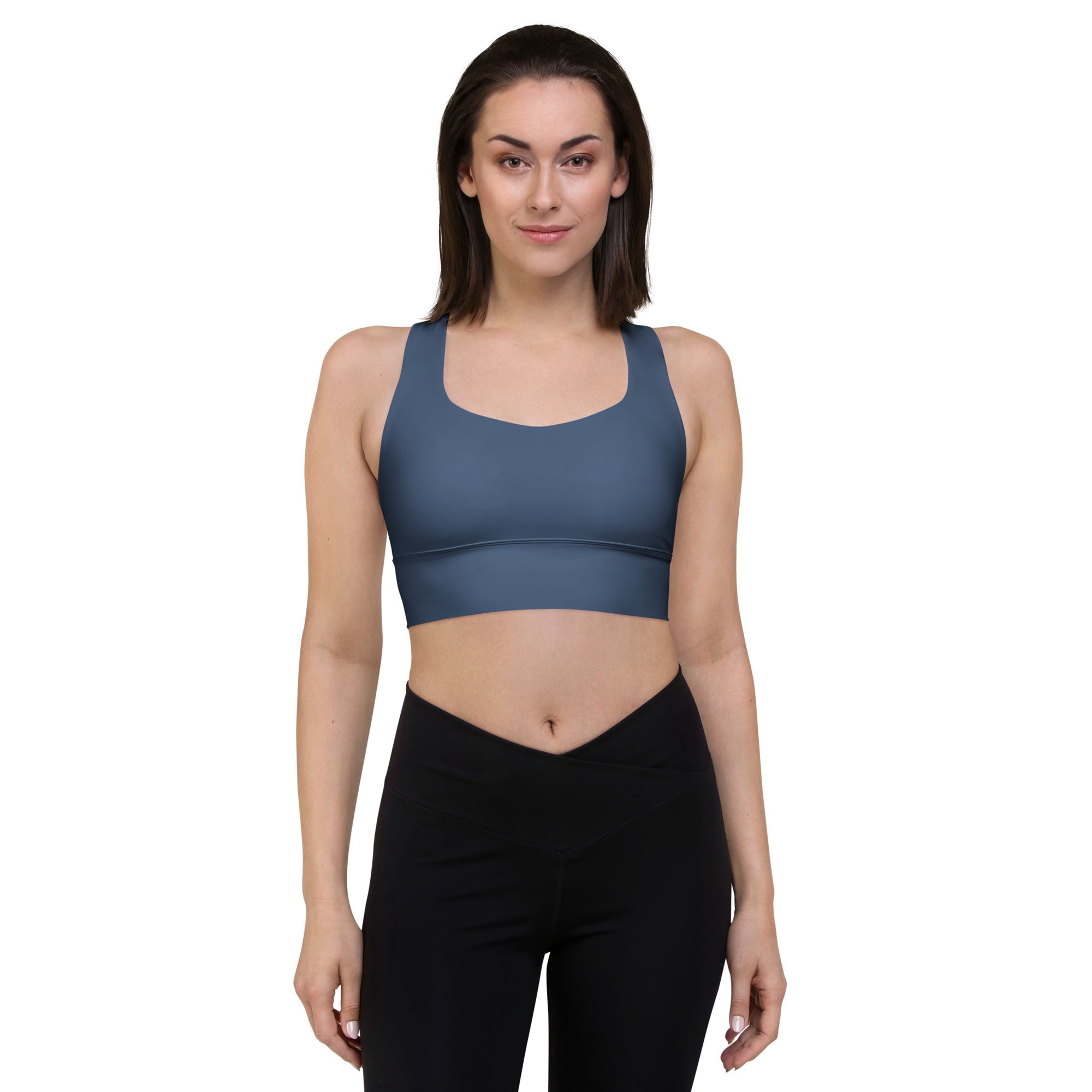Cello Sports Bra, Ladies Navy Blue Sports Bra with Lining, Women Navy ...