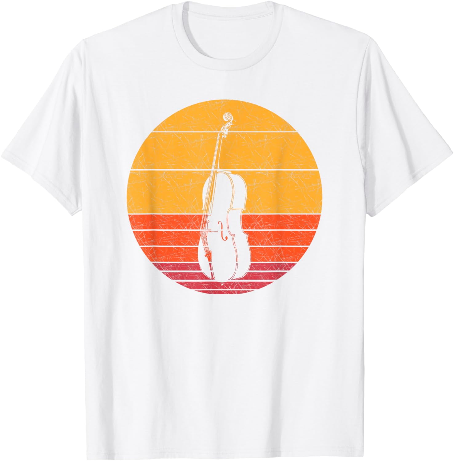 Cello Sunset Retro Vintage Music Cellist Musician T-Shirt - Walmart.com