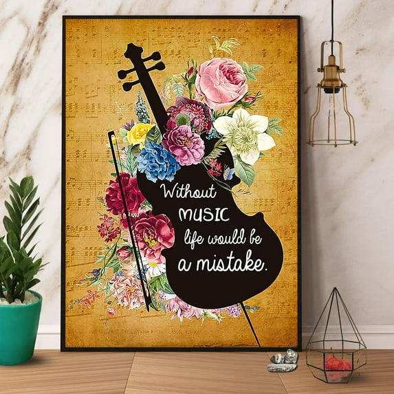 Cello Without Music Life Would Be A Mistake Paper Poster No Frame Matte ...
