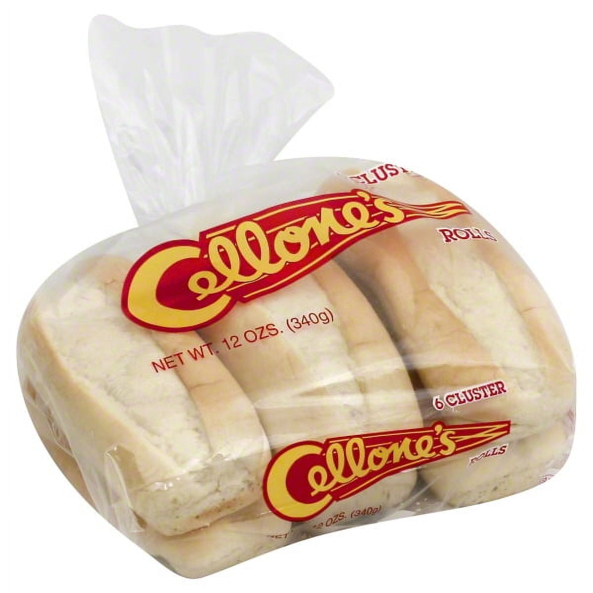Cellone's Italian Cluster Sub Buns, 6 Pack, 12 oz - Walmart.com