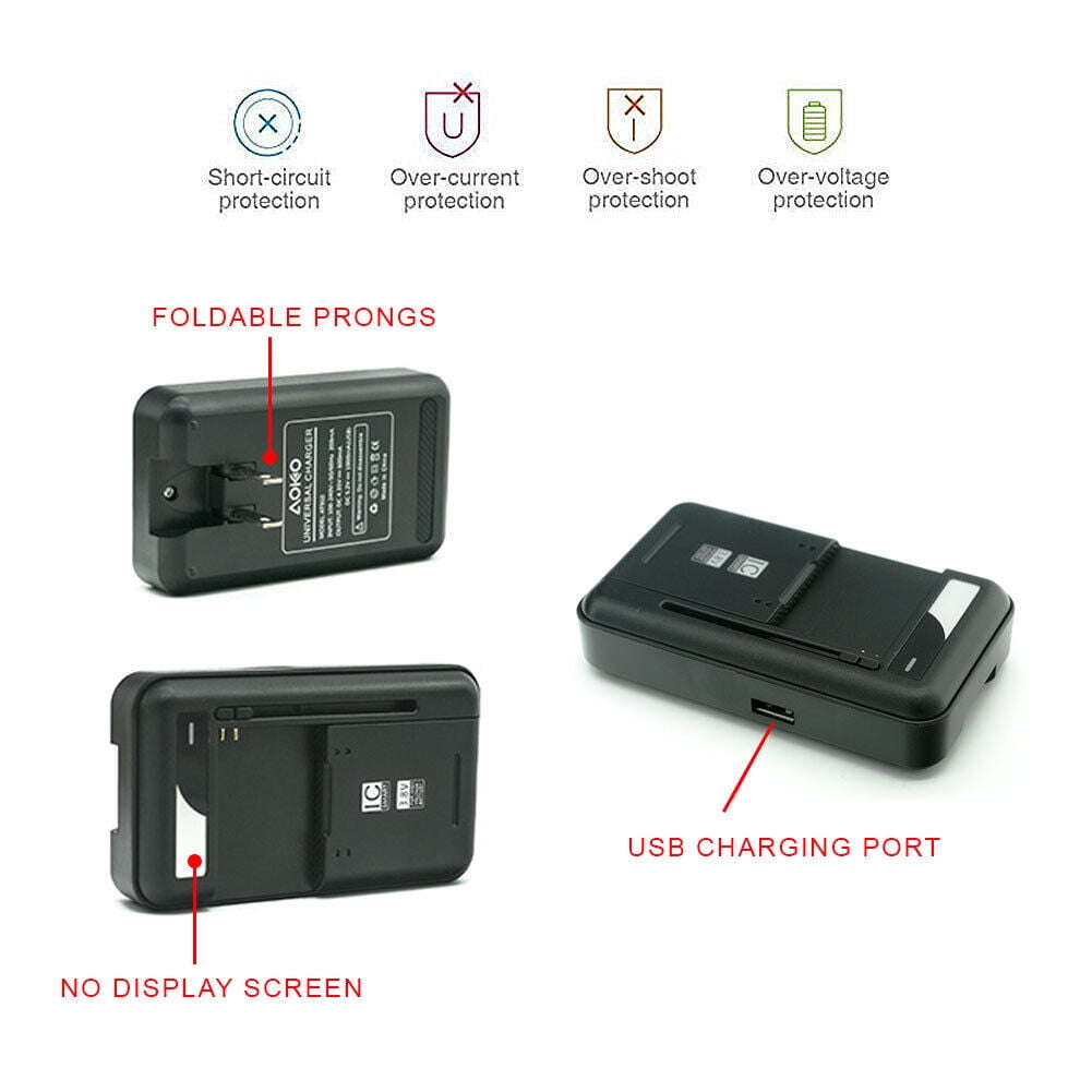 Cellong Universal Camera Battery Charger with USB Port - Walmart.com