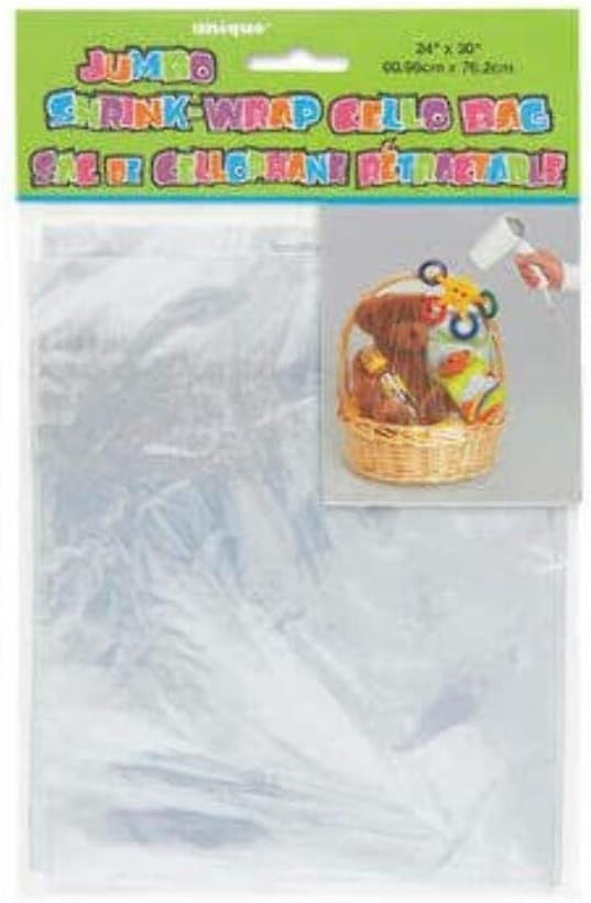 Cellophane Shrink Wrap Bag, 30 x 24 in, Clear, 1ct - Walmart.com