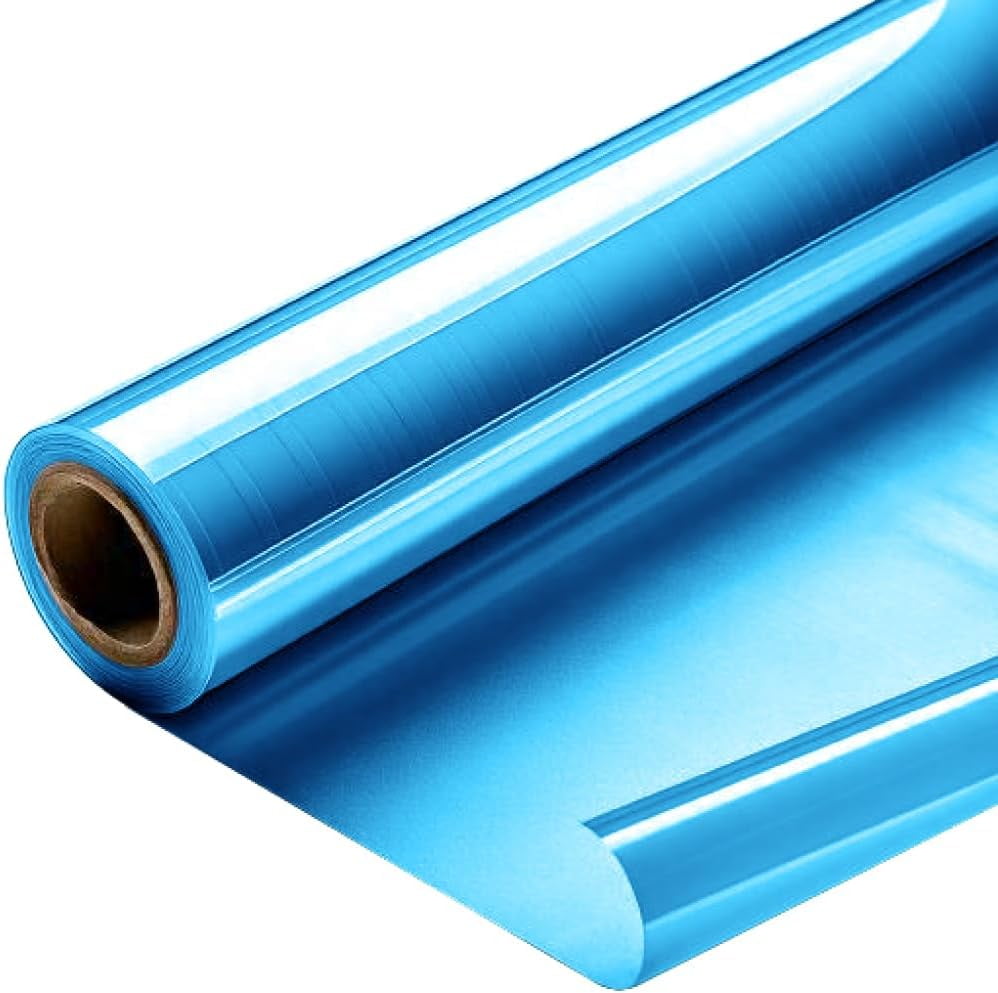 Blue Cellophane Wrap 40'' x 100' Roll - Colored Cellophane Sheets for ...