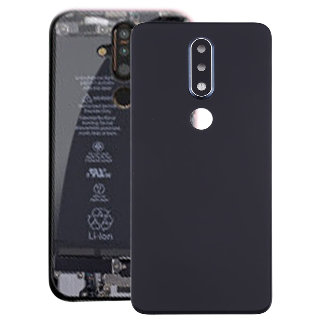 Cellphone Repair Parts Battery Back Cover with Camera Lens for Nokia X6 ...