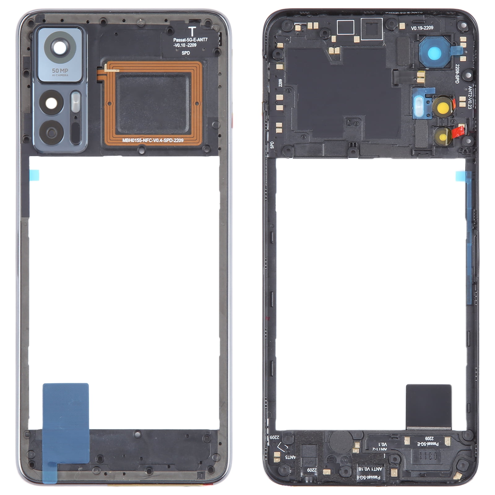 Cellphone Repair Parts For TCL 30+ Original Middle Frame Bezel Plate ...
