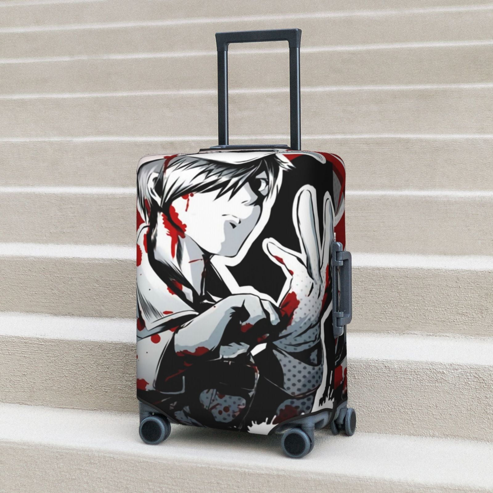Cells At Work Cartoon Suitcase Cover With Concealed Zipper Luggage ...