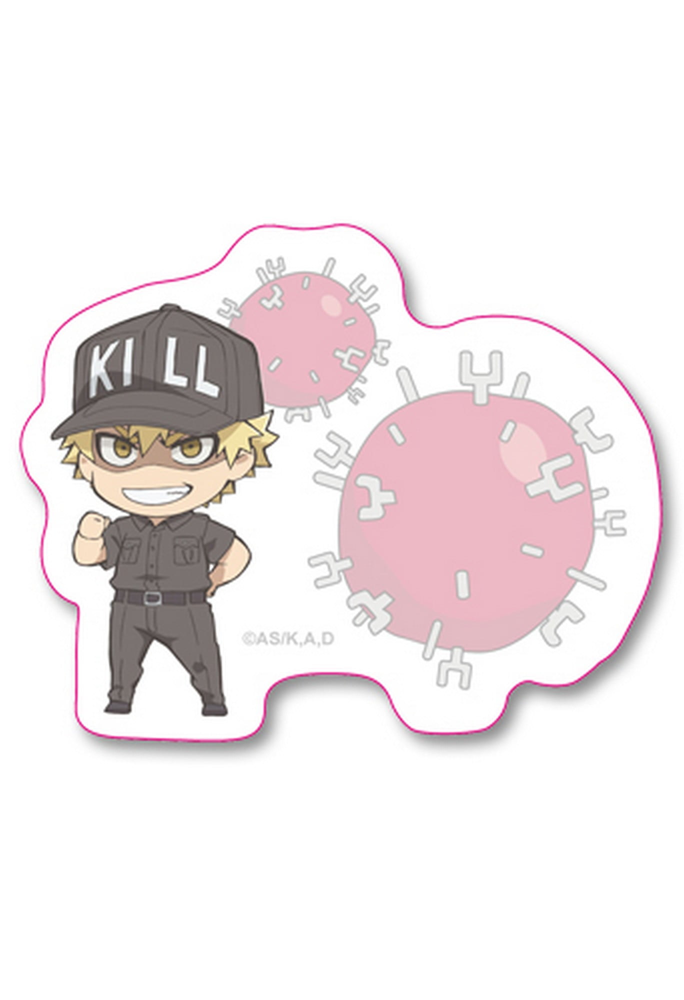 Cells At Work! Killer T Cell Anime Die-Cut Memo Pad GE-72688 - Walmart.com