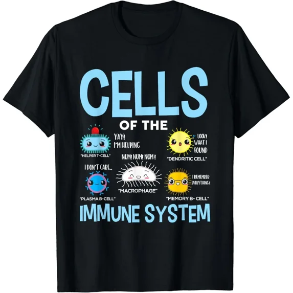 Cells Of The Immune System Scientist Biology Research Science Unisex T ...
