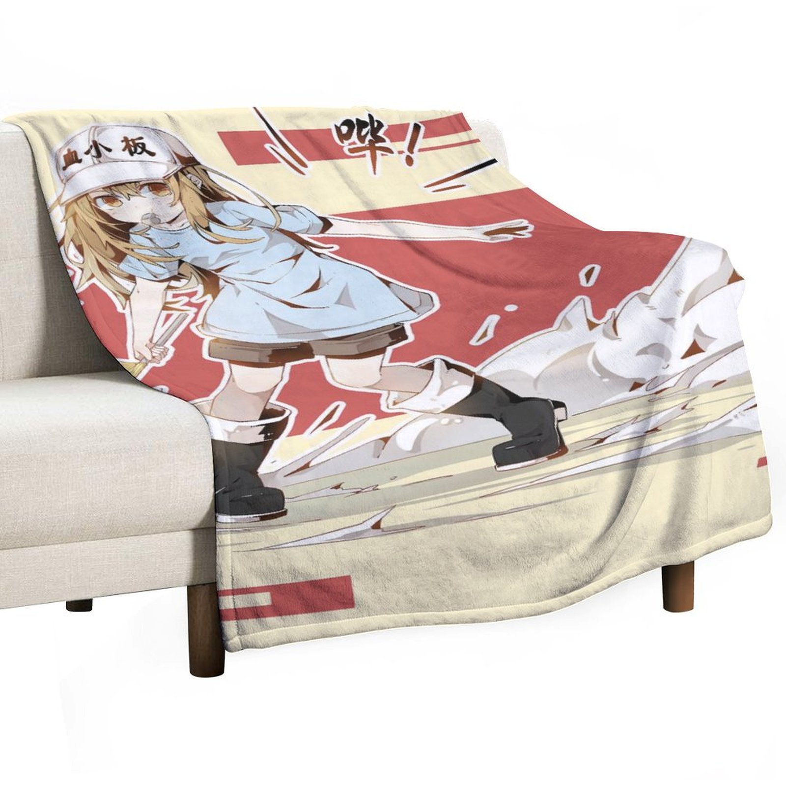 Cells at Work Queen Size Blanket, Gifts for Girls And Boys,Super Soft,Lightweight,Cozy,Plush ...