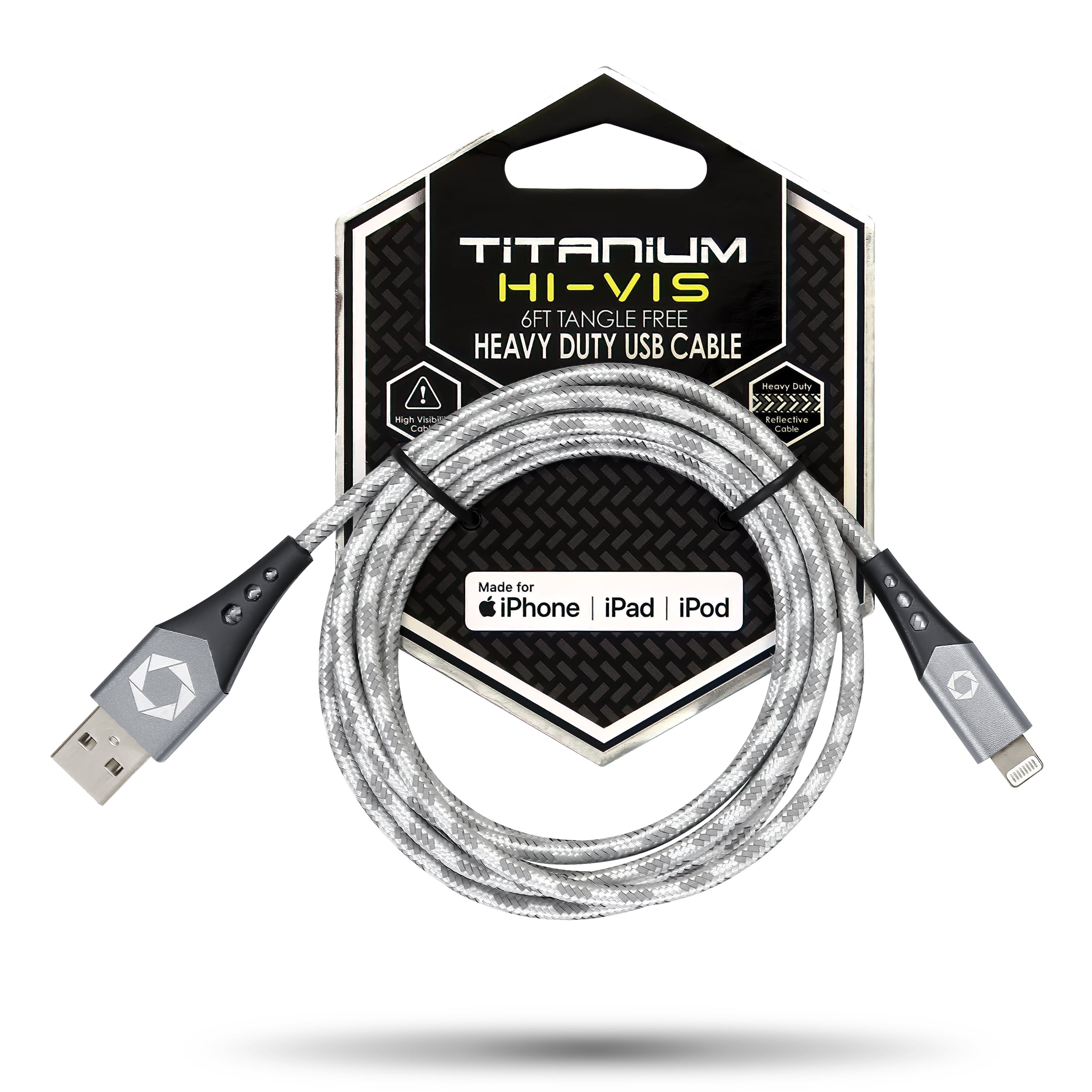 *Celltronix - Titanium [Certified for Apple MFi] 6FT Fast Charging ...