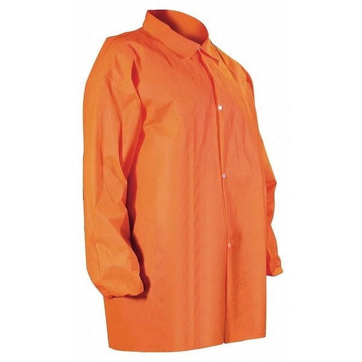 Cellucap Lab Coat,Orange,Snaps,M,PK30 6509ORM - Walmart.com