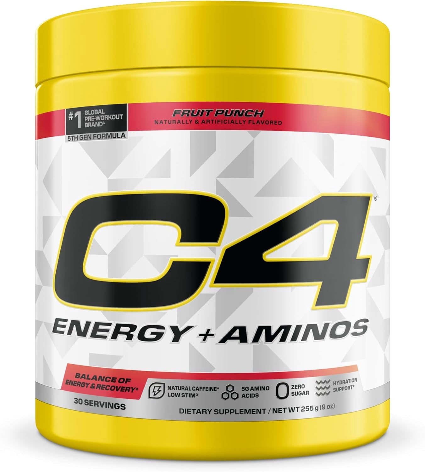 C4 Energy + Aminos Pre Workout Powder, 5g BCAAs & EAAs, Zero Sugar ...