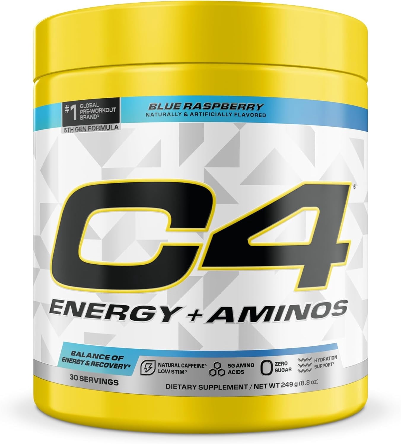 Cellucor C4 Energy + Aminos Pre Workout Powder, Zero Sugar, Icy Blue ...