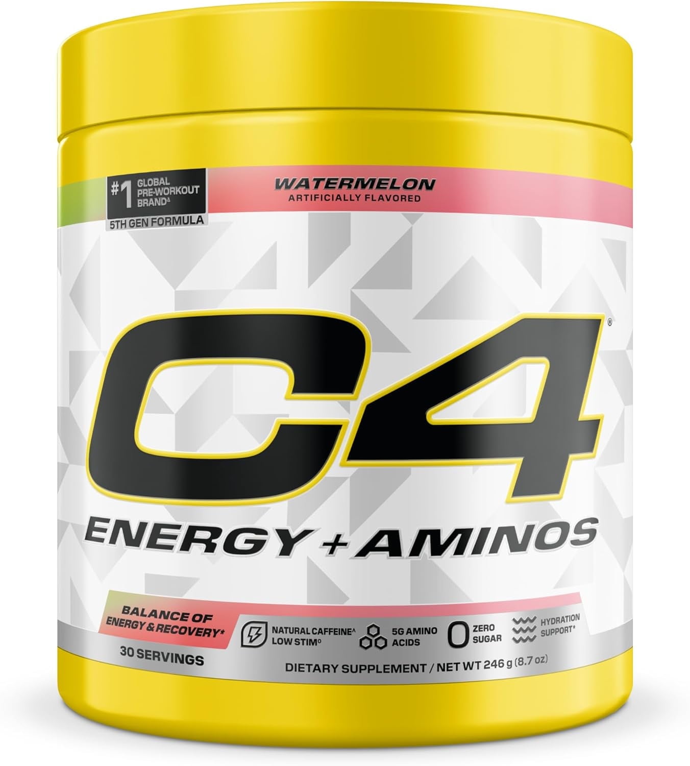 C4 Energy + Aminos Pre Workout Powder, 5g BCAAs & EAAs, Zero Sugar ...