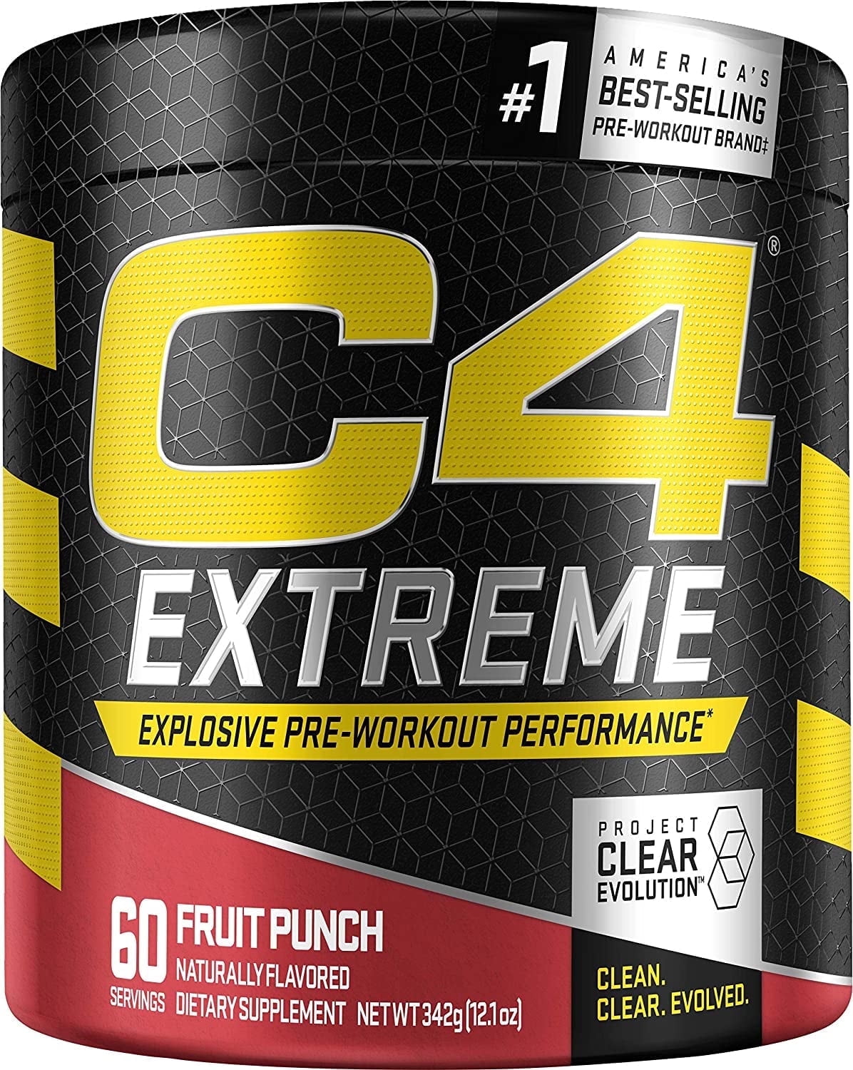 Cellucor C4 Extreme Pre Workout Powder, Fruit Punch Flavor, Enhances ...