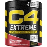 Cellucor C4 Extreme Pre Workout Powder, Fruit Punch Flavor, Enhances ...
