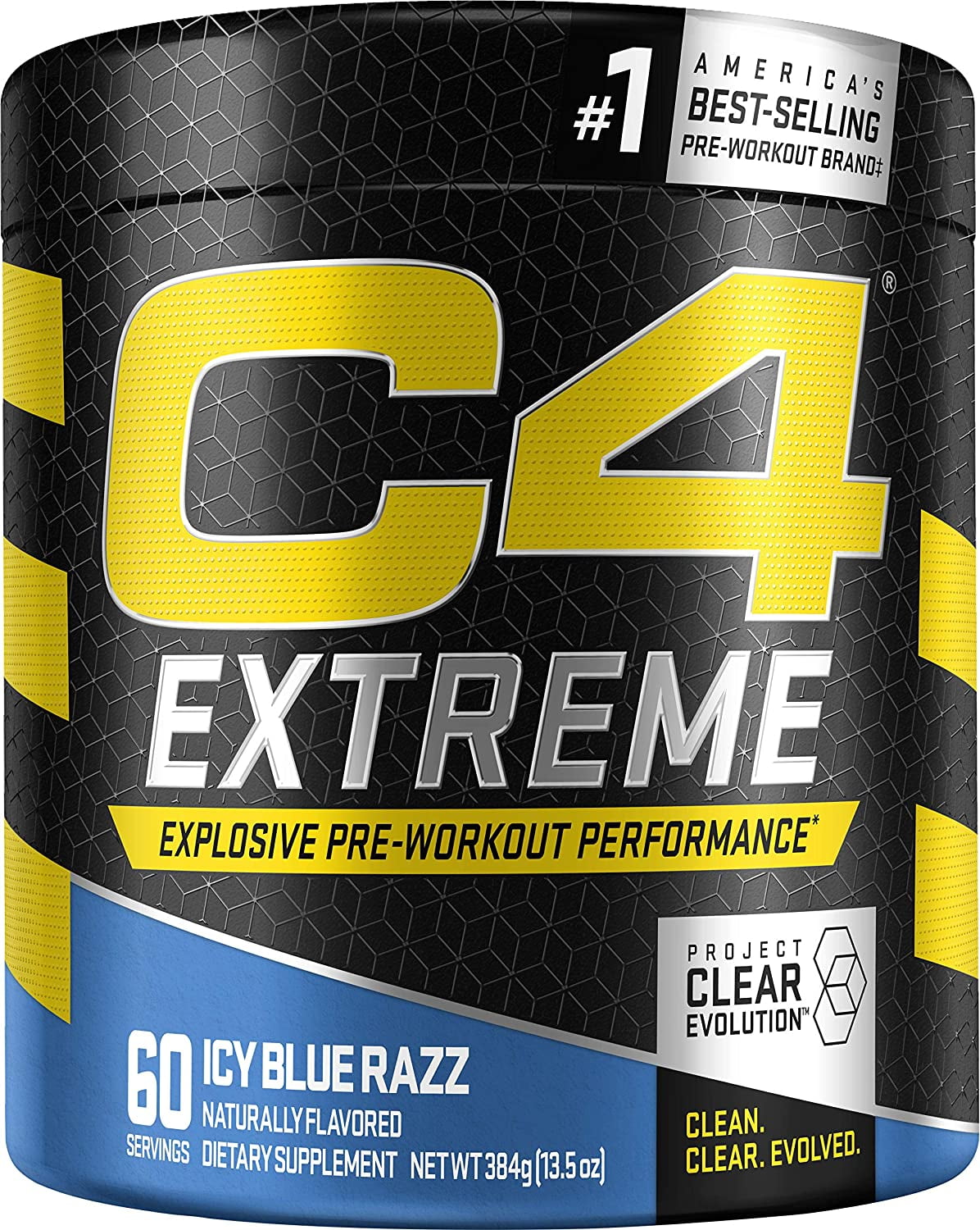 Cellucor C4 Pre Workout Powder | Icy Blue Razz | 200mg Caffeine + Beta ...