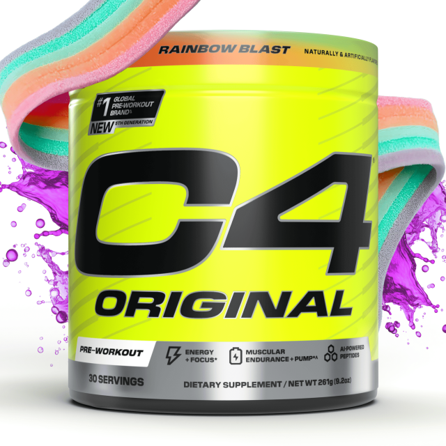 C4 Original Pre-Workout Powder, Rainbow Blast, 20 Servings - Walmart.com