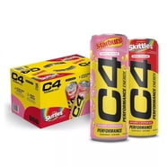 C4 Performance Energy Drink, Strawberry Starburst Flavor, Zero Sugar ...