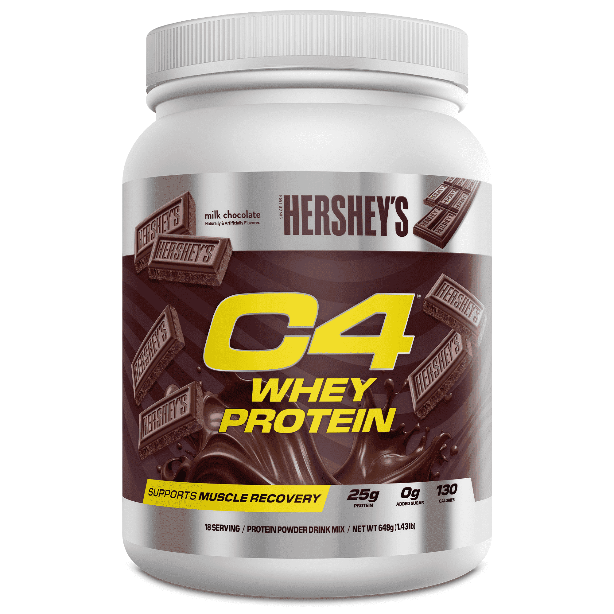 C4 Pro Whey Protein Powder, Hershey's Milk Chocolate Flavor, 25g of ...