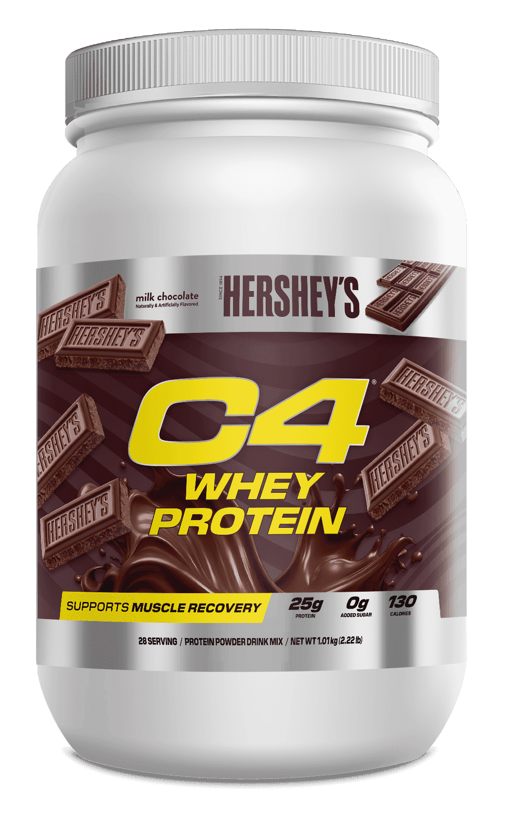 C4 Pro Whey Protein Powder, Hershey's Milk Chocolate Flavor, 25g of ...
