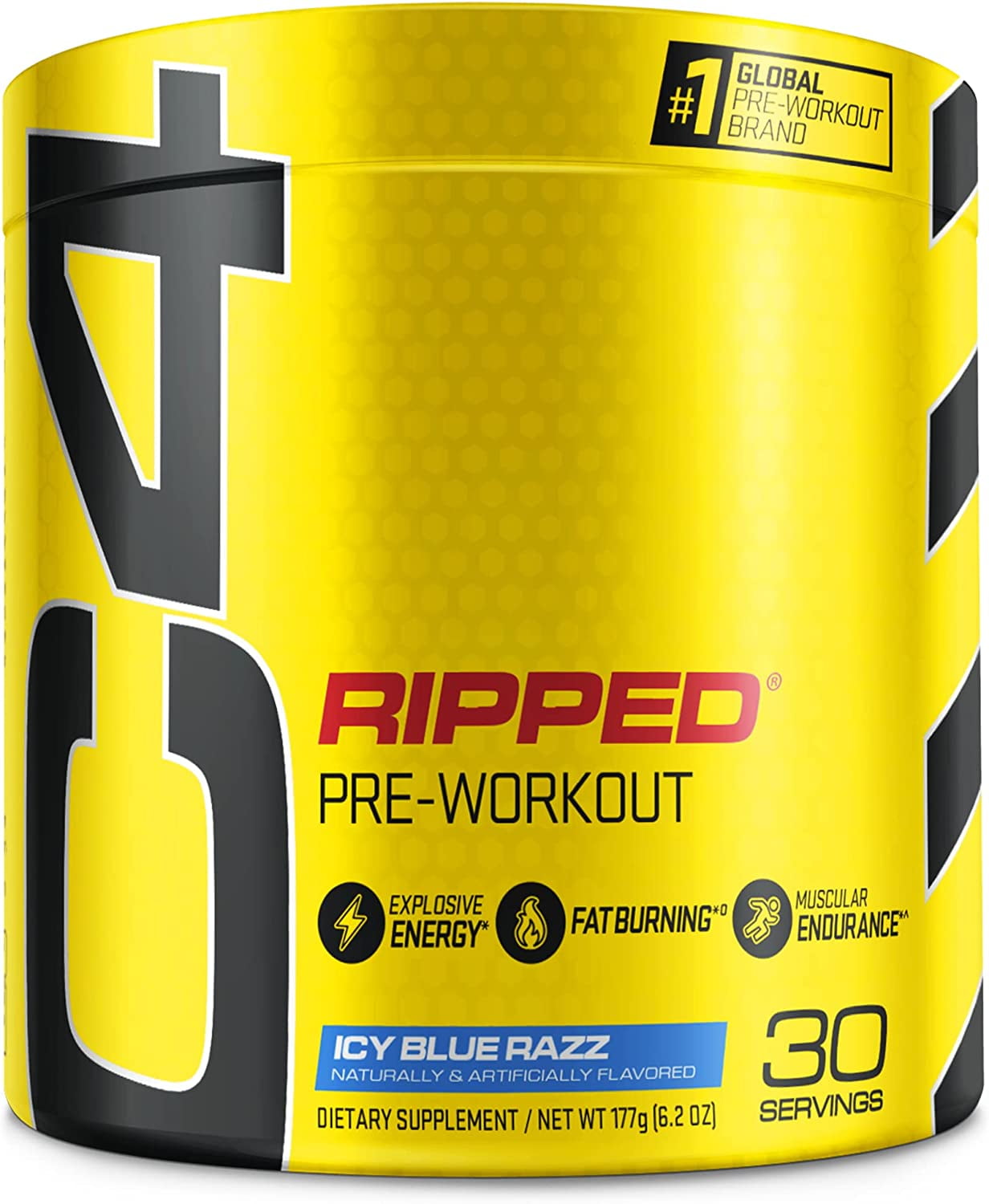 Free Shipping! Cellucor C4 Ripped Pre-Workout - Icy Blue Razz 6.3 oz ...