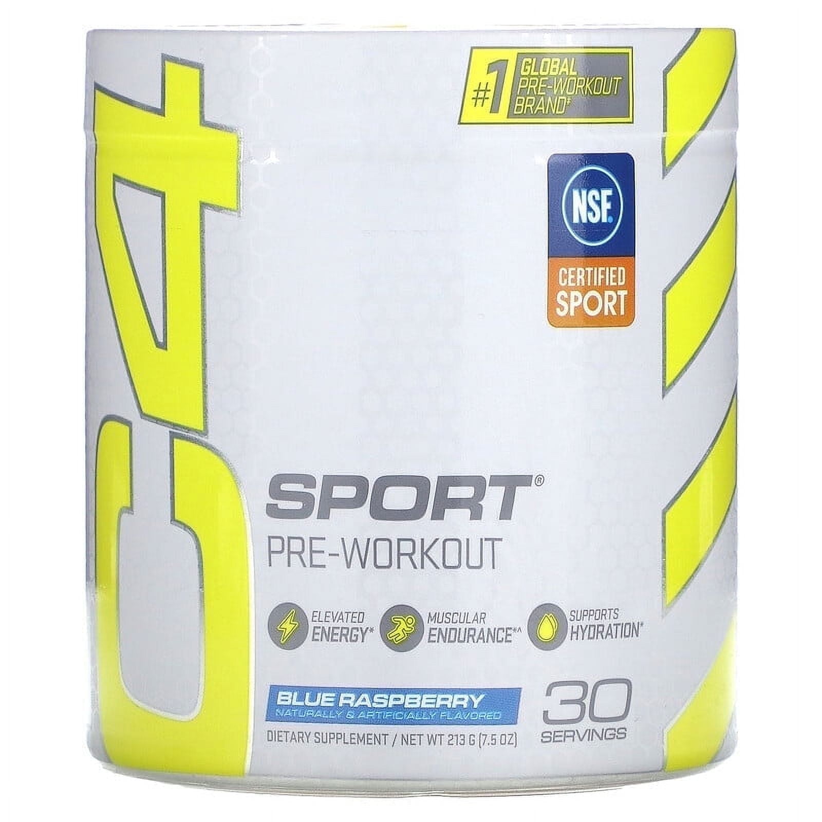 Cellucor, C4 Sport, Pre-Workout, Blue Raspberry, 7.5 oz Pack of 4 ...