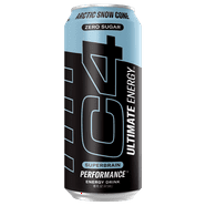 C4 Performance Energy Drink, Strawberry Starburst Flavor, Zero Sugar ...