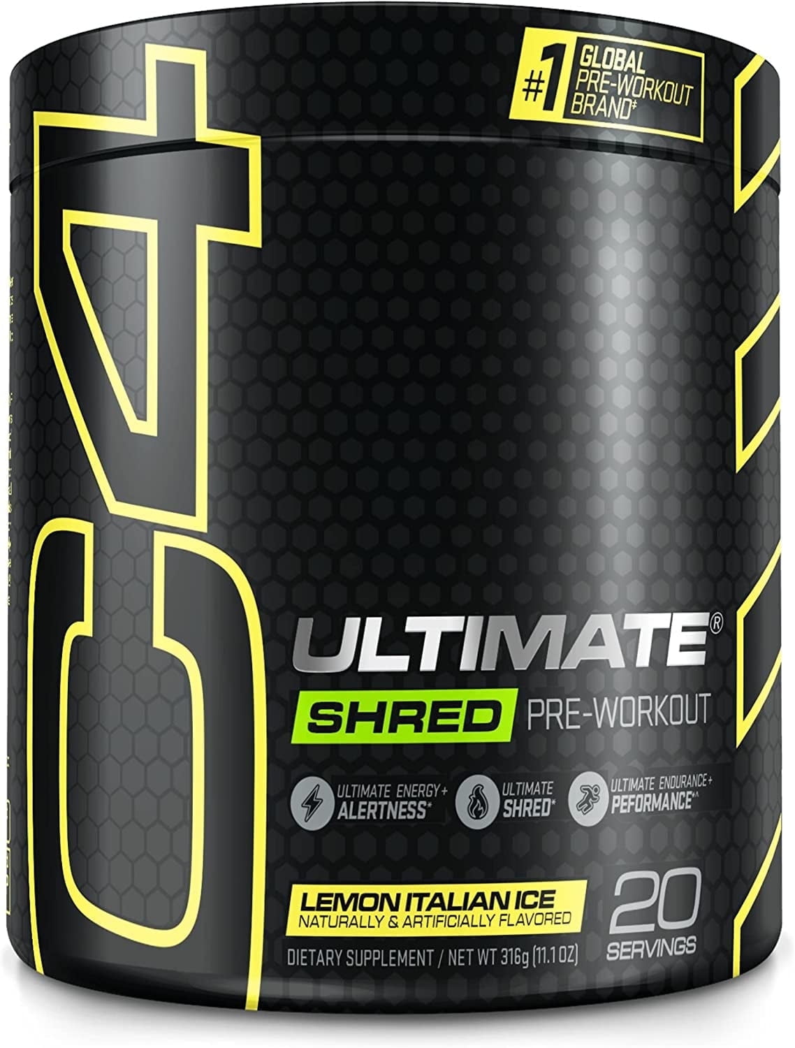 Free Shipping! Cellucor C4 Ultimate Shred Pre-Workout Powder Lemon ...