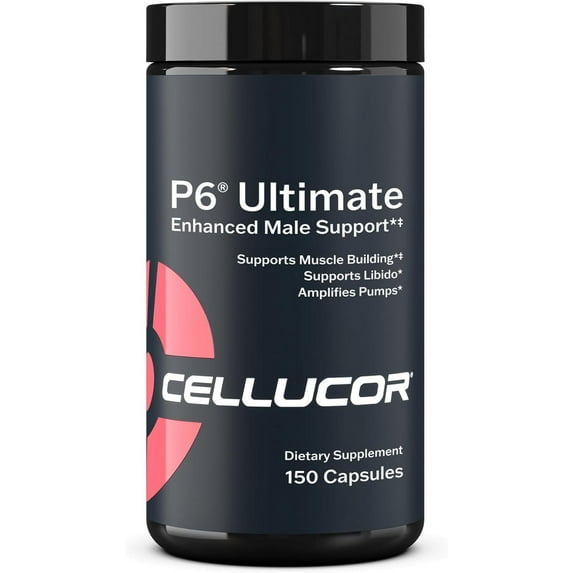 Cellucor P6 Ultimate Enhanced Male Support, for Muscle Growth ...