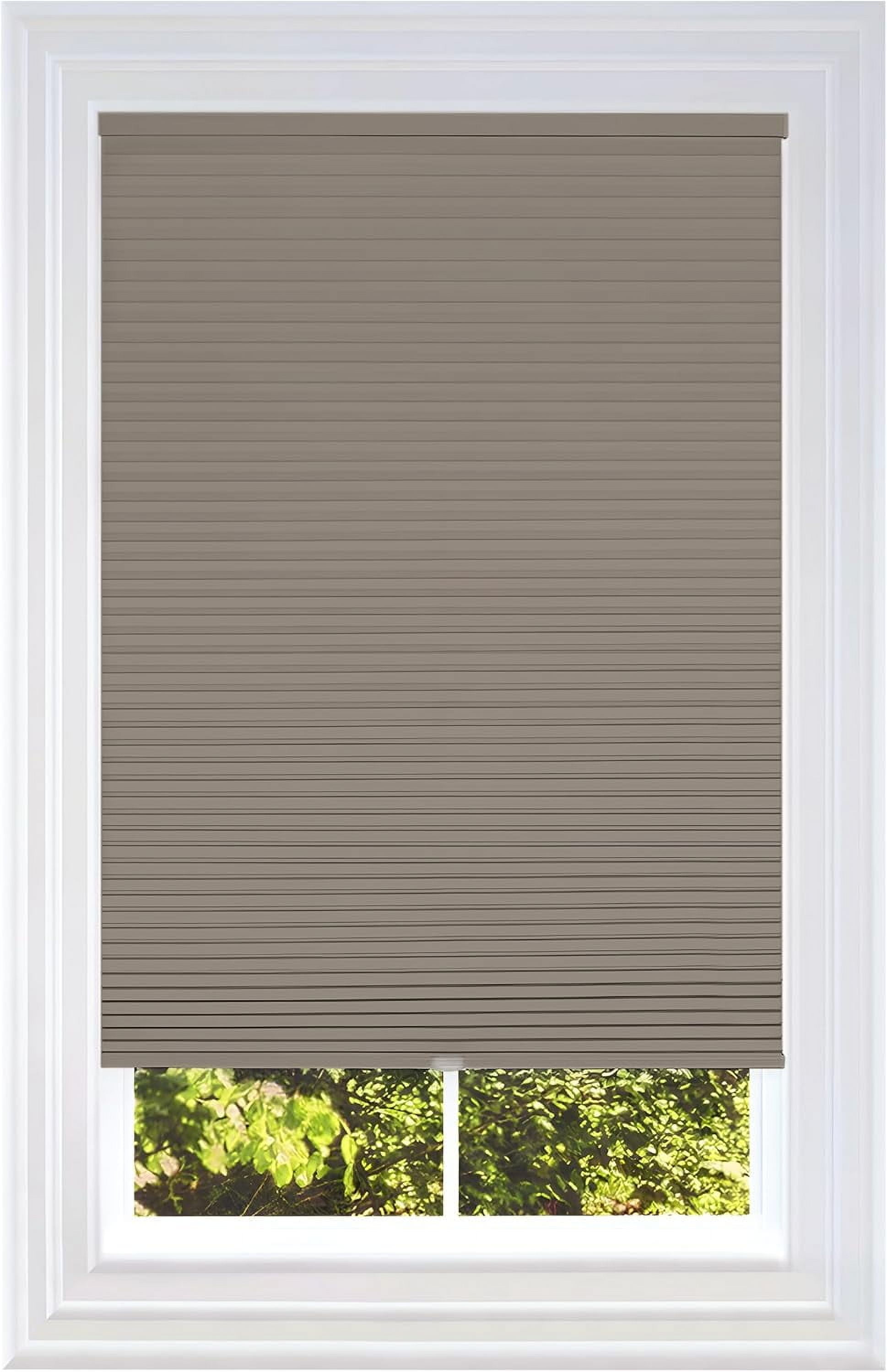Cellular Cordless Shade, 9/16" Single Cell, Blackout, Warm Cocoa, Size ...