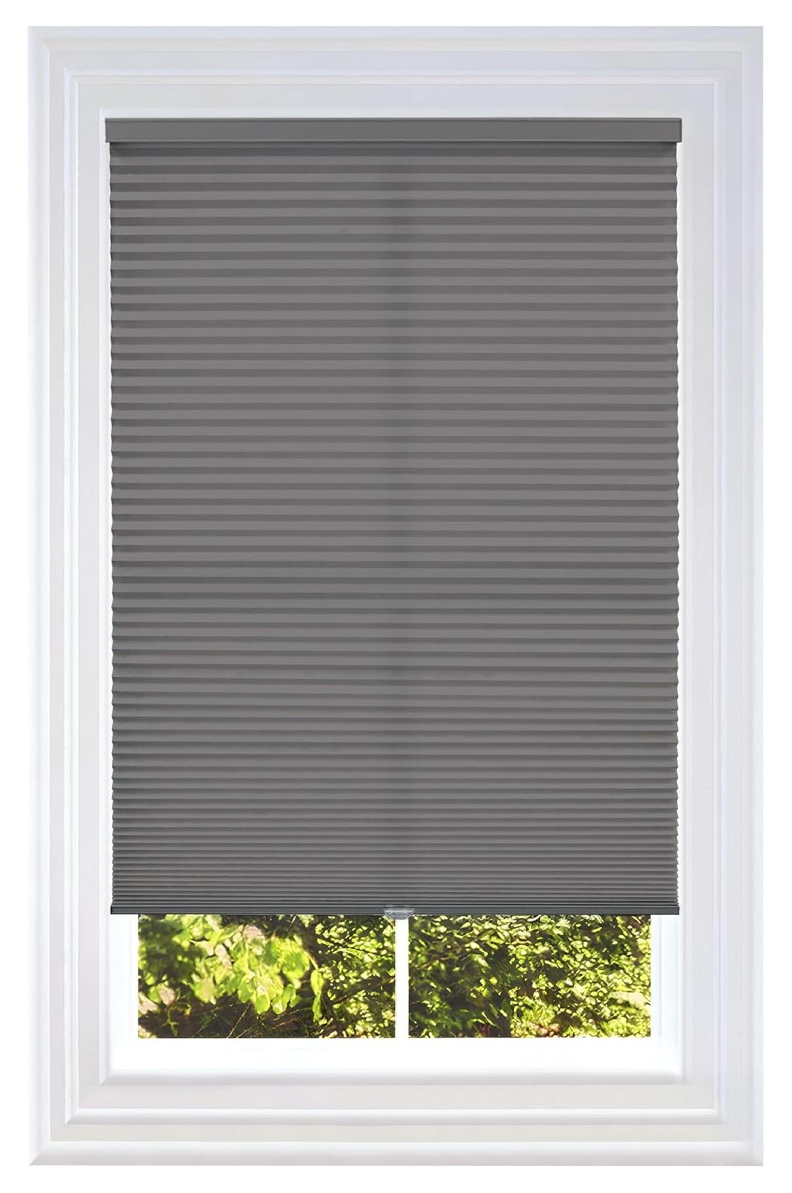 Cellular Honeycomb Cordless Shade, 9/16" Single Cell, Light Filtering ...