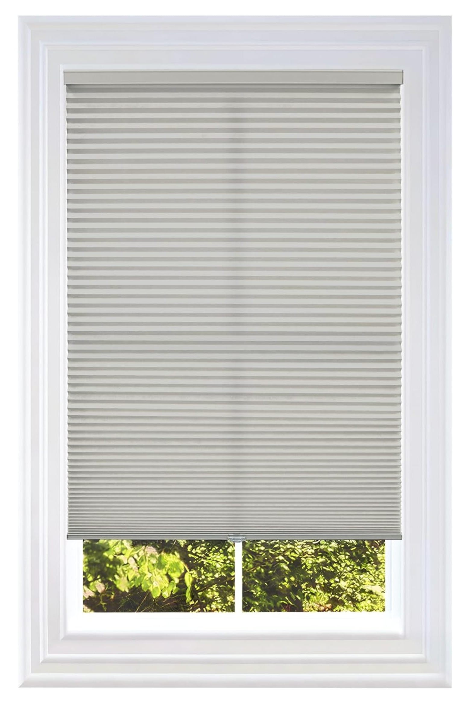 Cellular Honeycomb Cordless Shade, 9/16" Single Cell, Light Filtering ...