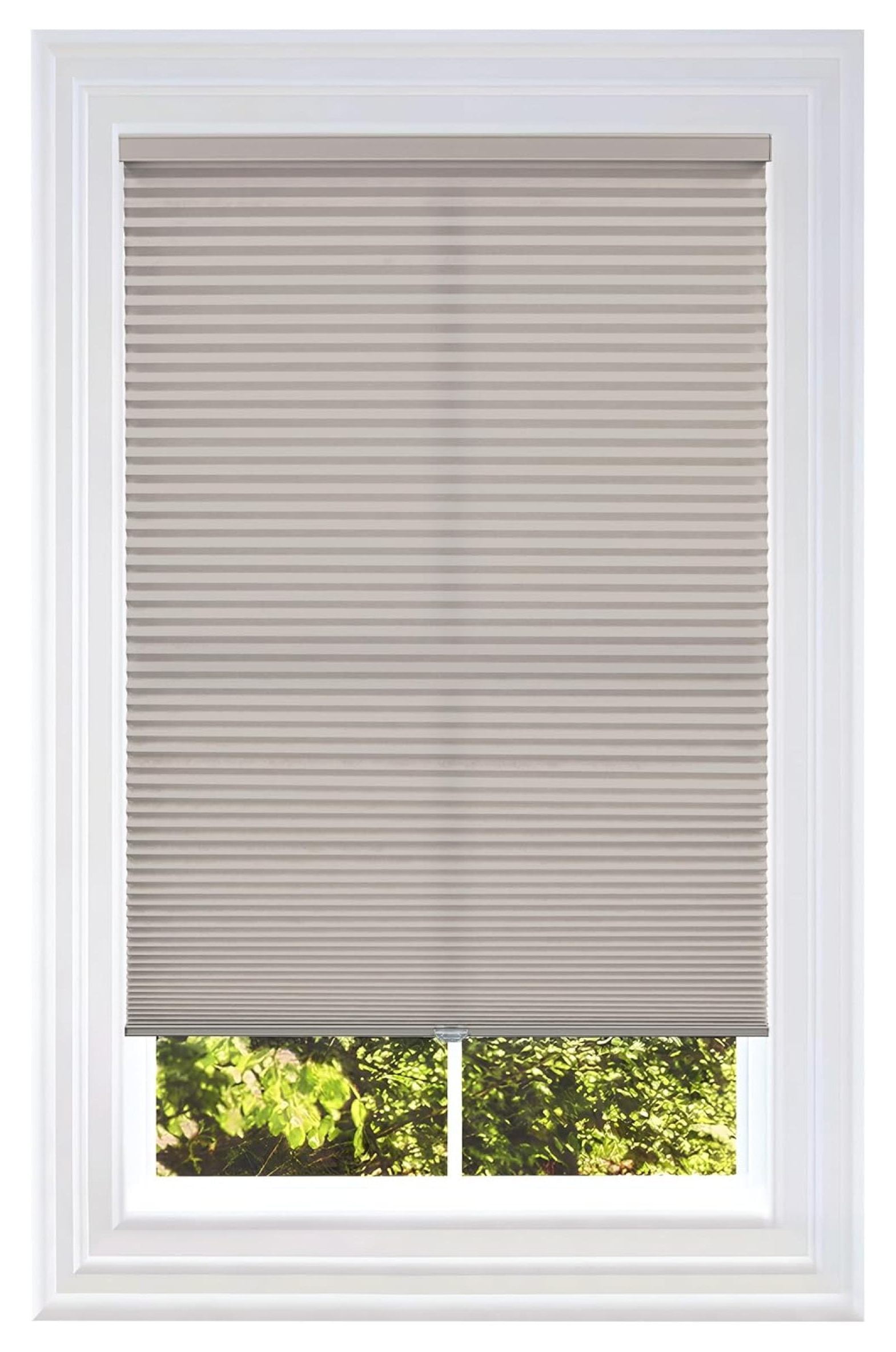 Cellular Honeycomb Cordless Shade, 9/16" Single Cell, Light Filtering ...
