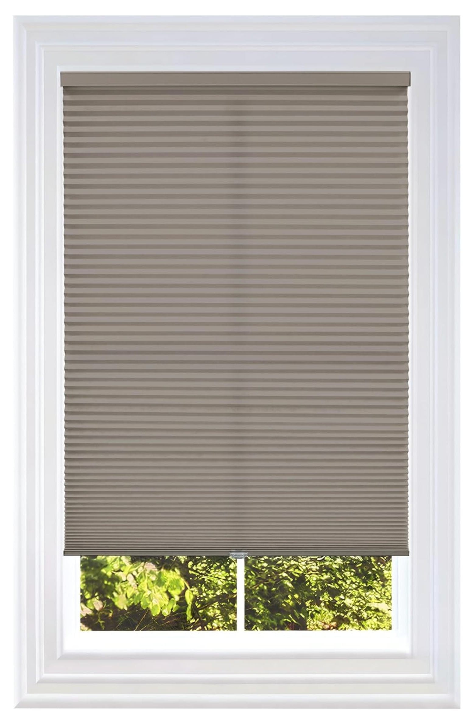 Cellular Honeycomb Cordless Shade, 9/16" Single Cell, Light Filtering ...