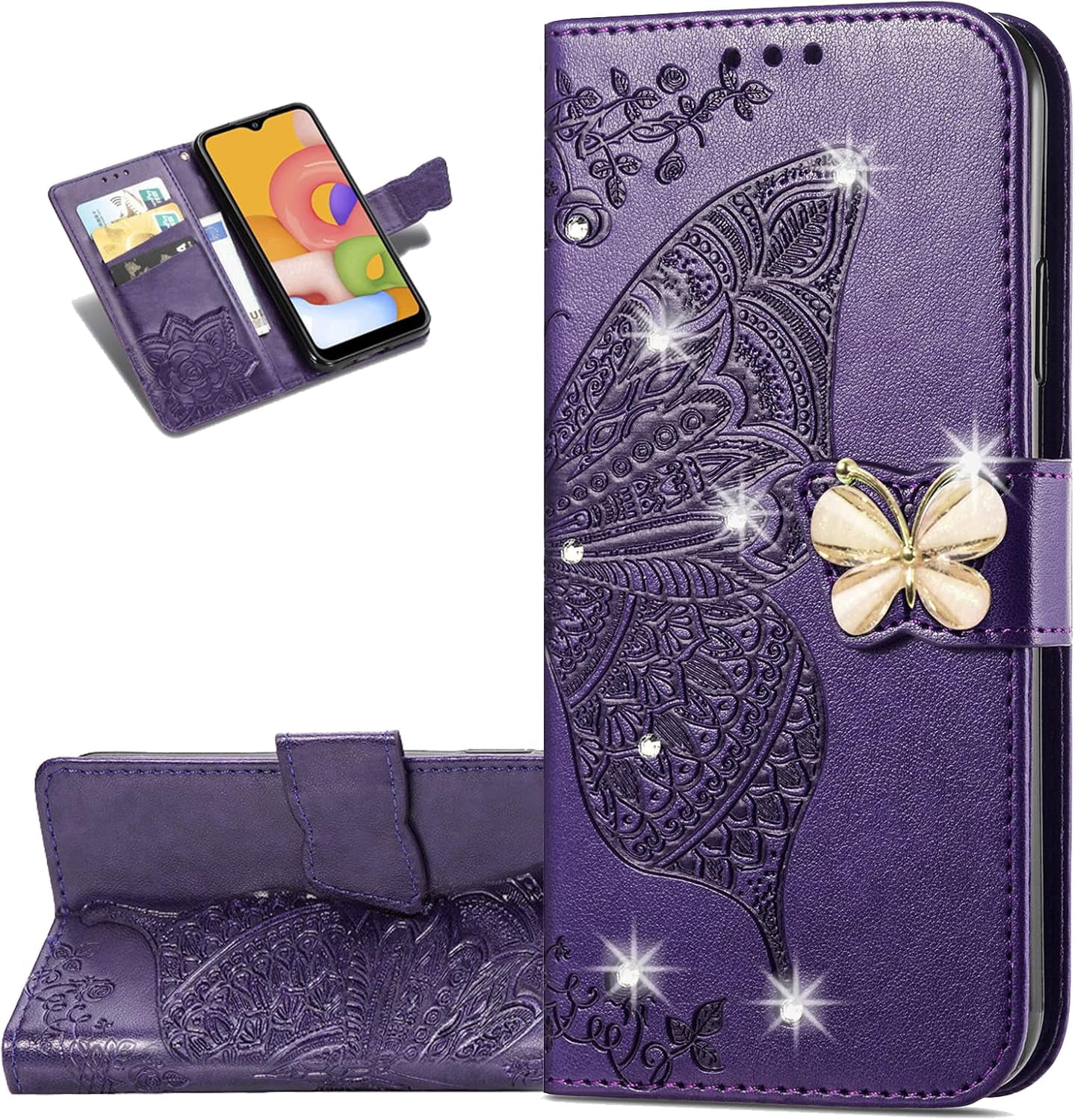 Cellular Phone Case for OnePlus Nord N30 5G, Diamond Butterfly Purple ...