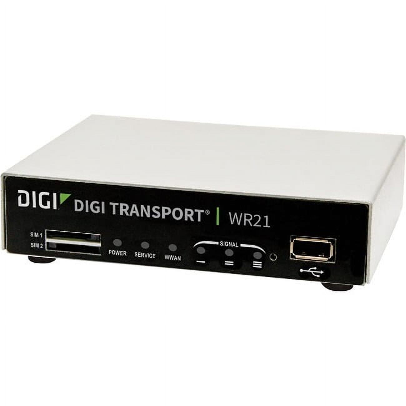Cellular Router, Digi TransPort WR21 - 4G LTE EMEA/APAC (450MHz), dual ...