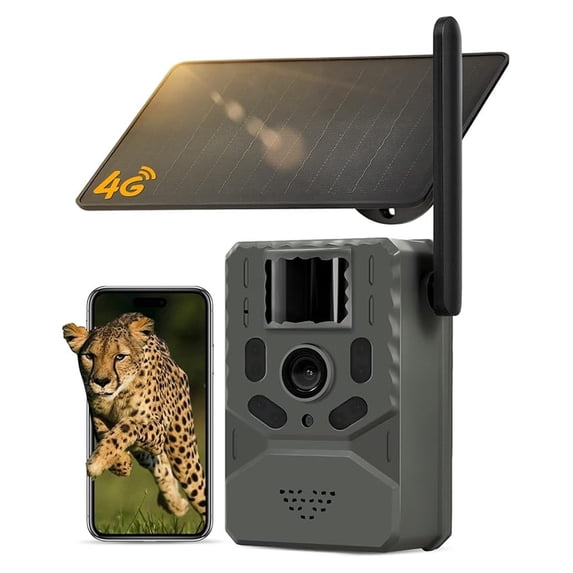 Cellular Trail Camera 4G Unlimited Data Plan Built-in Card 2K Live Feed ...