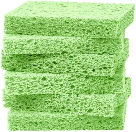 Cellulose Sponges, Heavy Duty Scrub Kitchen Sponge, Clean Tough Messes ...
