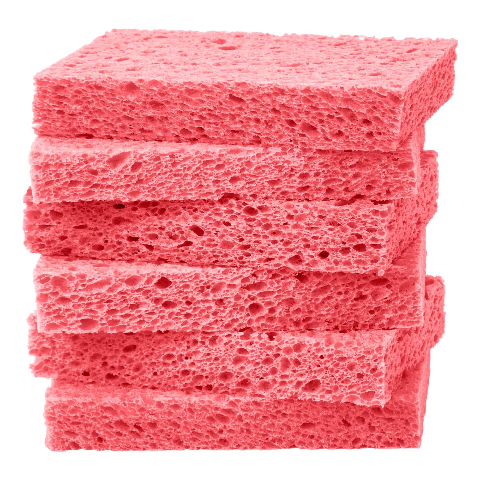 Cellulose Sponges,Heavy Duty Scrub Kitchen Sponge,Clean Tough Messes ...
