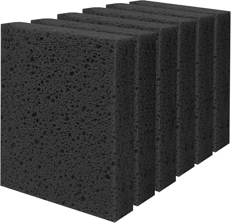 Cellulose Sponges, Large Size 4" x 6" x 1" - Heavy Duty Scrub Kitchen ...