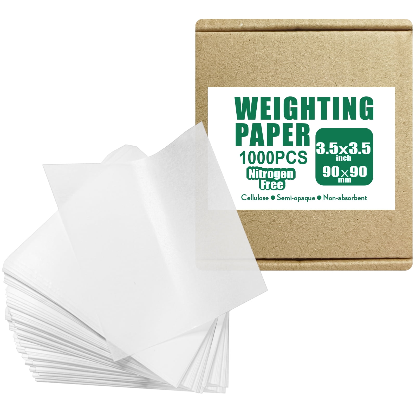 Cellulose Weighing Paper Sheet,Smooth Weigh Paper, Nitrogen Free,Non ...