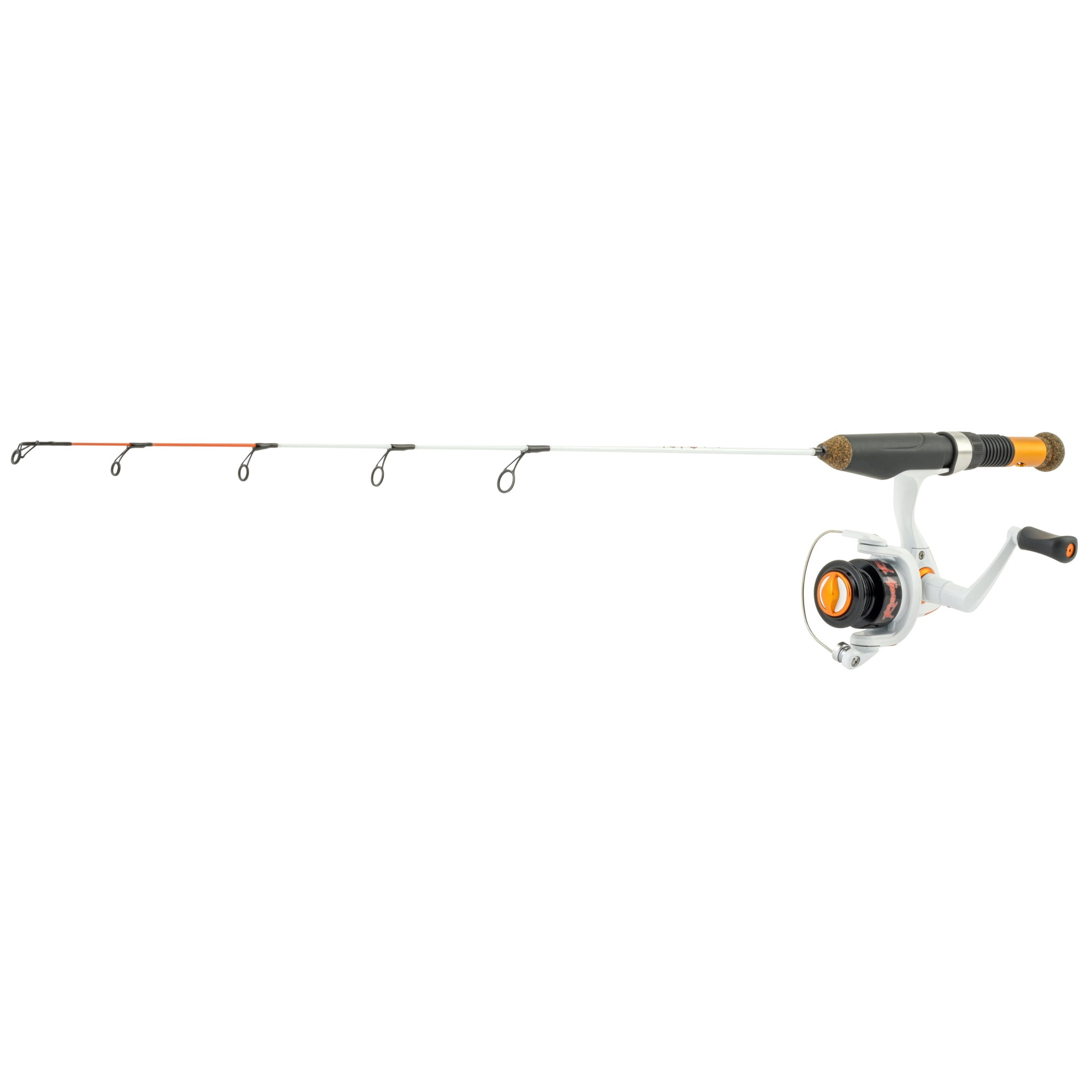 Celsius CE-RR27MC Rowdy Ice Rod Combo, 27" Medium Weight, Orange and ...