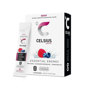CELSIUS HEAT on-the-go Performance Energy Powder Stick Packets ...
