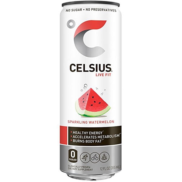 CELSIUS - Fitness Drink - Watermelon Berry - 24 Pack, 12 fl oz ...