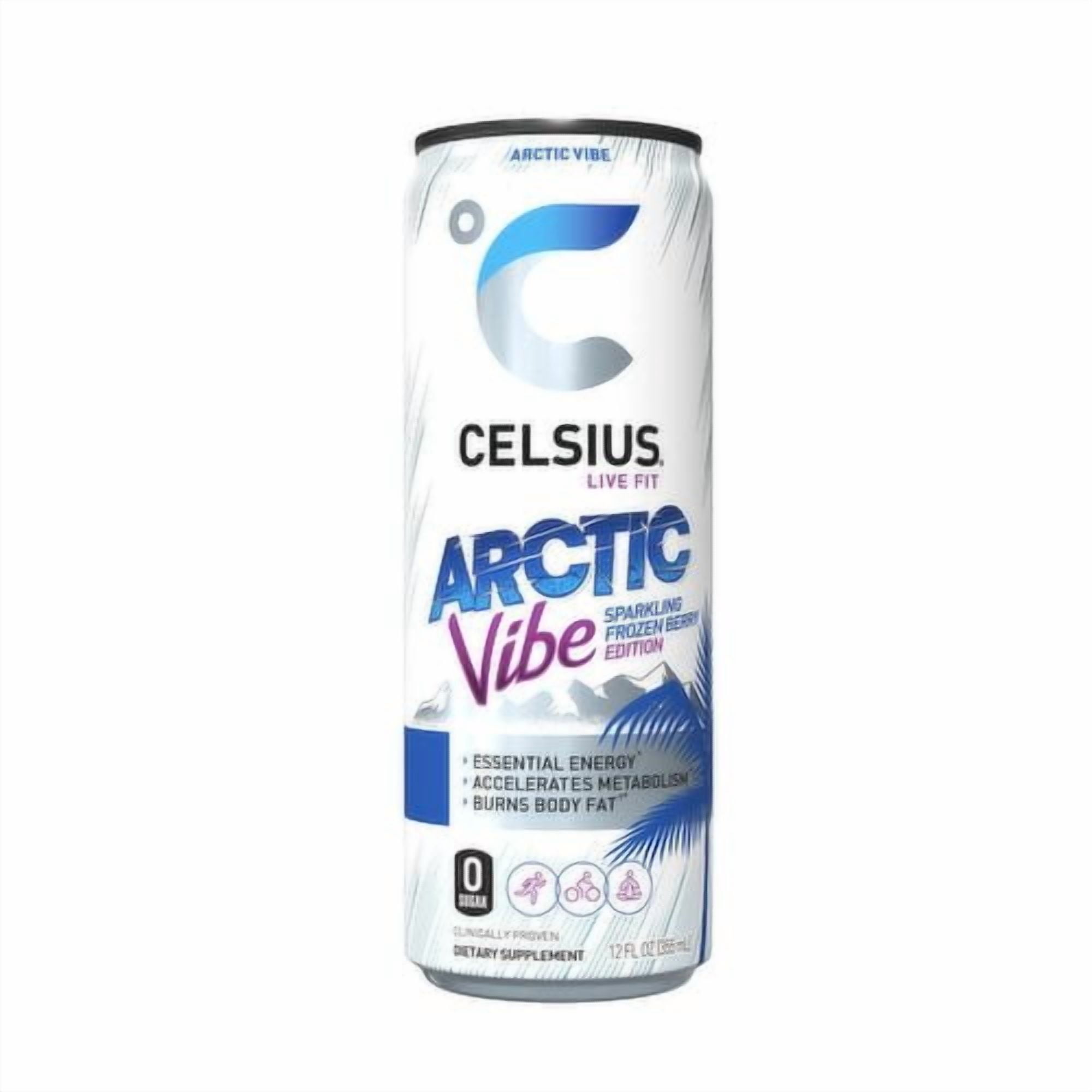 Celsius Sparkling Artic Vibe (Single) 12 oz - Walmart.com
